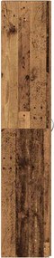 Skříň na obuv 80 x 35.5 x 180 cm Kompozitní dřevo Hnědá 3333843