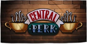 Sablio Ručník Seriál přátelé CENTRAL PERK Cihly - 70x140 cm