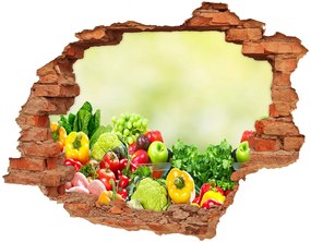 Wallmuralia Samolepící nálepka Ovoce a zelenina 90x70 cm