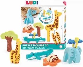 Ludi Puzzle pěnové 3D Zvířátka / od 10 měsíců