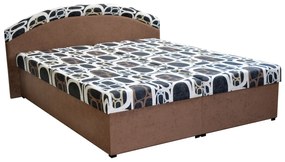 Manželská postel 160 cm Pandora (hnědá) (s matracemi). 774272