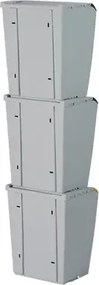 Denox ECOSYSTEM 25 l hnědá / Odpadkový koš / na bioodpad / modulární /