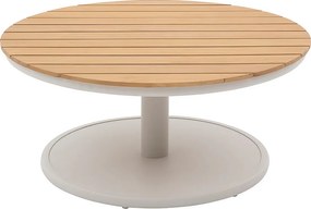 Hliníkový stolek EMOTION Ø 87 cm (teak)