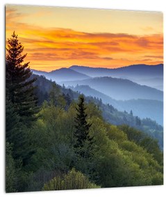 Obraz - Červánky v horách (30x30 cm)