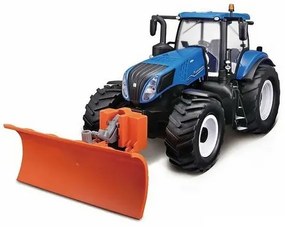 Maisto Tech RC, New Holland tractor s radlicí, 2,4 Ghz, modrá