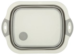 Creative Corner Silikonová skládací miska s odtokem prkénko na krájení cestovní odkapávač do dřezu