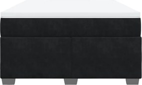 Box spring postel s matrací černá 140 x 190 cm samet 3285283