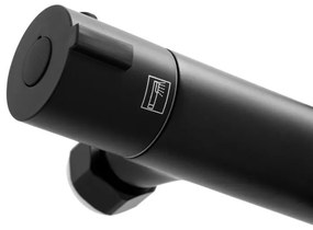 Erga Bodo Therm, sprchová souprava s termostatickou baterií a dešťovou hlavicí 23x23cm, černá matná, ERG-YKA-BP.BODO-THERM-23-BLK