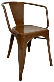OnaDnes -20% Culty Bronzová kovová jídelní židle PARIS