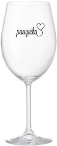 PAUZIČKA - čirá sklenice na víno 350 ml
