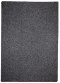 Vopi koberce Kusový koberec Nature antracit - 57x120 cm