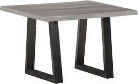 vidaXL Konferenční stolek s živou hranou 60x60x40 cm masivní akácie [321045] Barva: Šedá