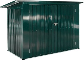 Ocelový box na dva odpadkové koše, zelená, RUBIS
