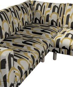 Potah na pohovku IKEA Norsborg rohová 4-místná barva vícebarevná látka pletený vzor, vzorované