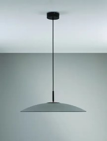 LED černo-kouřový designový lustr Polifemo