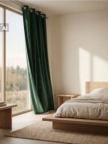Sinsay - Zatemňovací závěs na průchodkách se sametovým zakončením - tmavě zelená