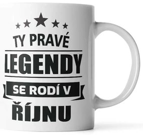 Sablio Hrnek Ty pravé legendy se rodí v říjnu - 890 ml - XXL
