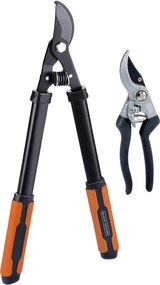 Black & Decker Dvoudílná sada nůžek: kovadlinkové + nůžky na stromy