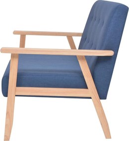 2místná sedačka textil modrá 244655