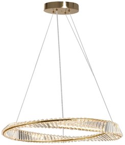 Toolight Toolight, LED křišťálová lampa 42W APP1064-1CP, zlatá, OSW-00676