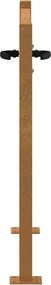 Zahradní brána 100 x 100 cm corten ocel bambusový design 153239