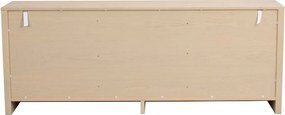 Komoda v dekoru dubu ve světle přírodní barvě 180x70x40 cm Melstone – Rowico
