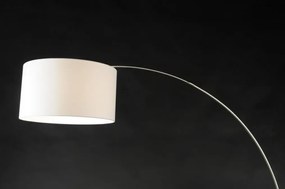 Stojací designová oblouková lampa Dallas White