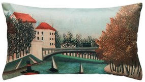 SCANquilt povlak ART VELVET rousseau-most tyrkysová 30 x 50 cm