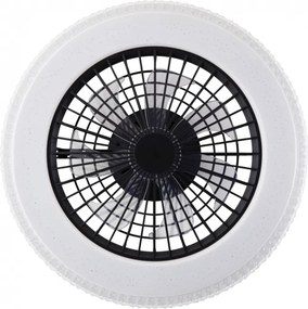Brilliant G60040/06  Stmívatelné LED svítidlo BADRIA &amp; reverzní VENTILÁTOR + funkce LED