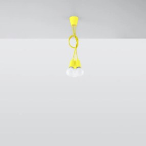 Sollux Lighting Závěsné svítidlo DIEGO 3 žluté