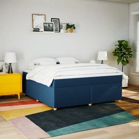 Box spring postel s matrací modrá 180x200 cm textil 3285400