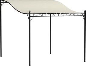 Outsunny Pergola s přístřeškem, voděodolná markýza, volně stojící zahradní altán pro patio, sluneční přístřešek pro zahradu přibližně 2,5x3x2,5 m Krém