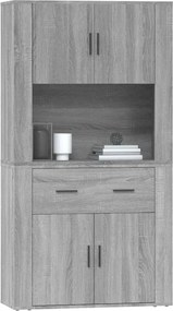 Skříň highboard šedá sonoma kompozitní dřevo 3185373