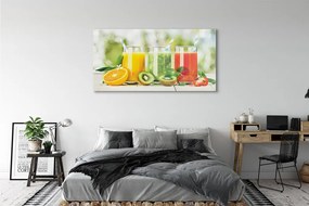 akrylový obraz Koktejly Strawberry Kiwi 140x70 cm