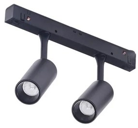 LED svítidlo do lišty Alfa Nikki 2 Track Magnetic 2X3W 3000K černá/Bk