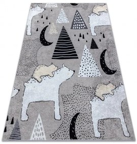 Dywany Łuszczów Dětský kusový koberec Junior 51974.802 Bears grey - 80x150 cm