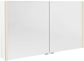 Sapho Alix - Zrcadlová skříňka s LED osvětlením 126x70x18 cm, 2x dvířka, bílá AX126-0030