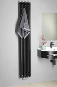 Sapho Sapho, PILON topné těleso 196x1800mm, se 3 háčky, černá mat, IZ128T