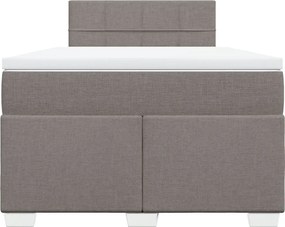 Box spring postel s matrací taupe 120x190 cm textil 3288131