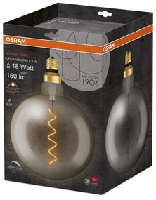 OSRAM Vintage 1906 globe G200 E27 4,8W kouřová dim