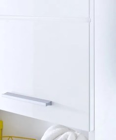 Koupelnová vysoká skříňka Amanda 103, lesklá bílá