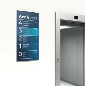 ACCEPT Orientační tabule Klassik UNI A1 (594 x 1 189 mm) - rozměr 594 x 1 189 mm