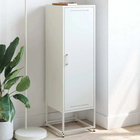 Skříň highboard bílá 36 x 39 x 123 cm ocel
