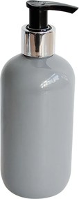 Dávkovač na mýdlo 300 ml šedý s černo-stříbrnou pumpičkou BELA