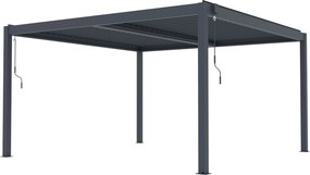 Bioklimatická pergola G21 Austin Premium 4x4 m, antracitová hliníková