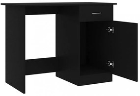 Psací stůl se skříňkou 100x50 cm Dekorhome Černá