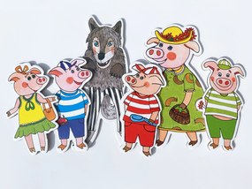 MARIONETINO Tři prasátka - Loutková pohádka DÁRKOVÁ KRABIČKA: Baleno v krabičce.