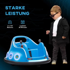 AIYAPLAY 12V dětské odrážedlo s dálkovým ovládáním 2,4 G, elektrické odrážedlo s hudbou a světly, 1,5-3 km/h, dětské elektrické auto s 360° otáčením,…