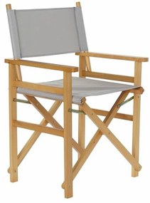 Zahradní židle DKD Home Decor,šedá a přírodní barva, borovice (56 x 48 x 87 cm)