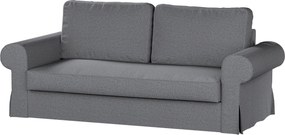 Potah na pohovku IKEA Backabro, 3-místná, rozkládací barva šedá látka pletený vzor